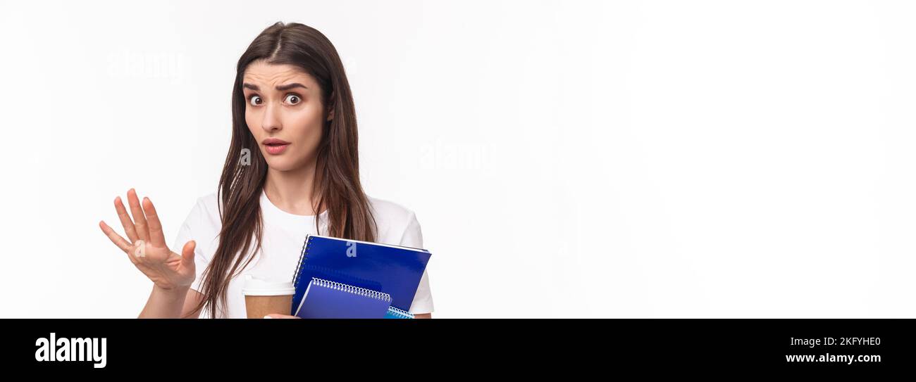 Education, university and studying concept. Wow come down, slow for ...