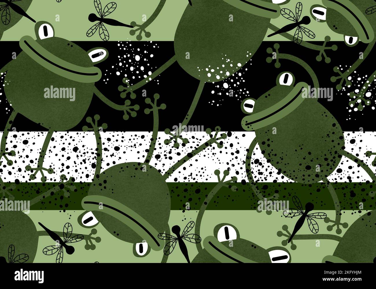 Cartoon animals seamless frogs pattern for wrapping paper and fabrics ...