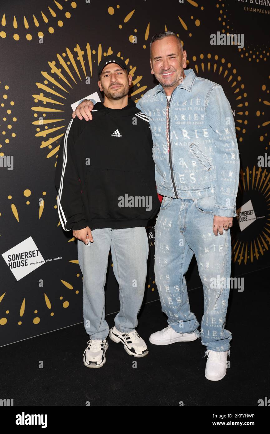 Stavros Agapiou and DJ Fat Tony attend Skate at Somerset House with ...