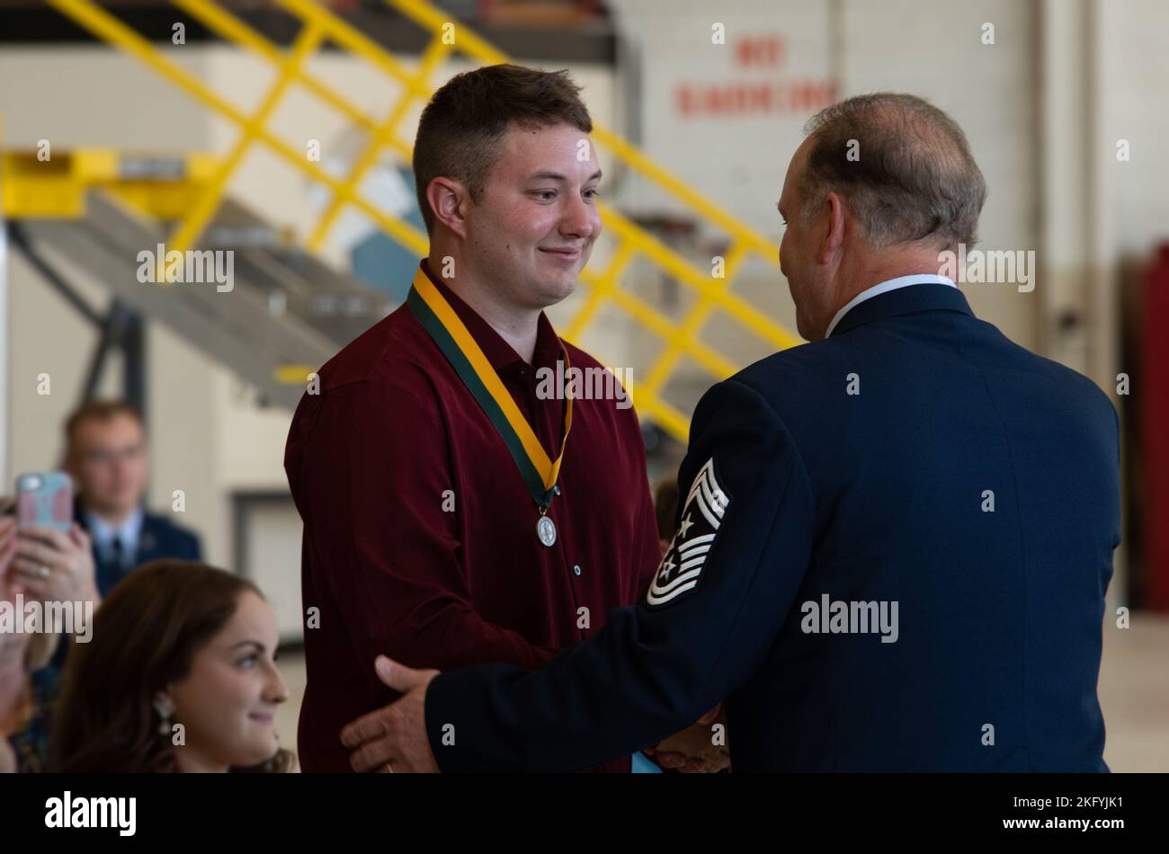 Washington Air National Guard Chief Master Sgt. Marvin Boyd (right ...