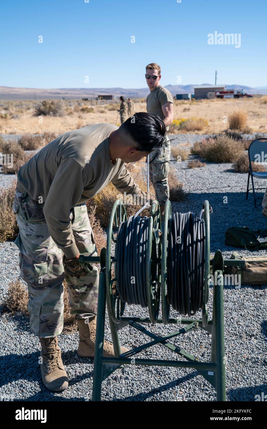 Tech Sgt. David Almada with 152nd Communications Flight sets up ...