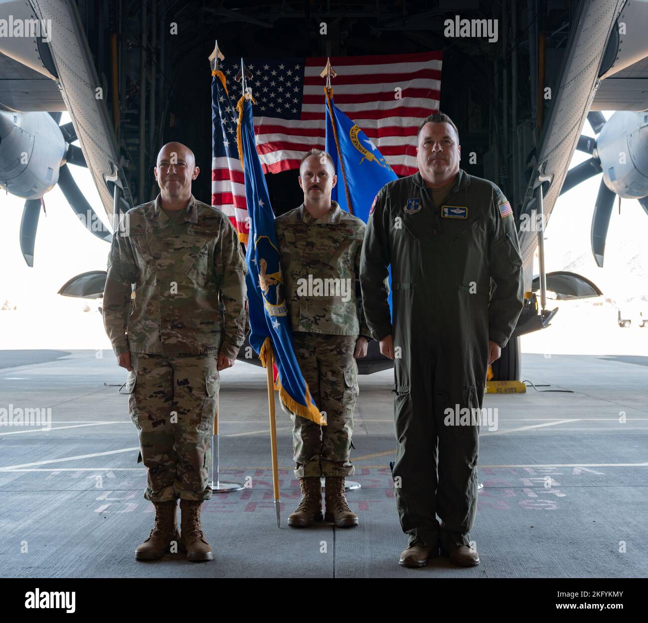 Col. David Chauvin, Chief of Staff, Nevada Air National Guard, and Col ...