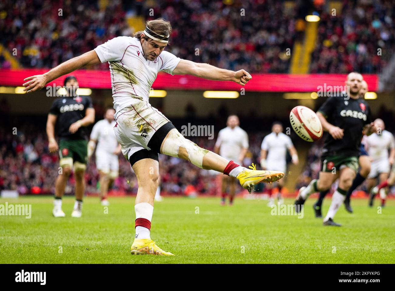 Mirian Modebadze of Georgia during the 2022 Autumn Nations Series ...