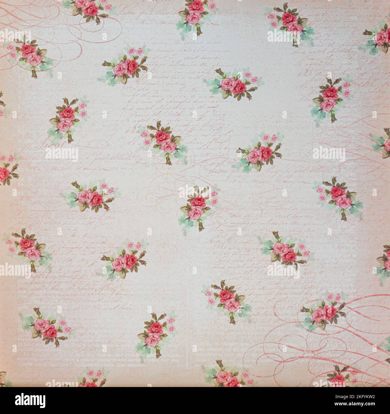 Random floral flower pattern illustration Stock Photo - Alamy