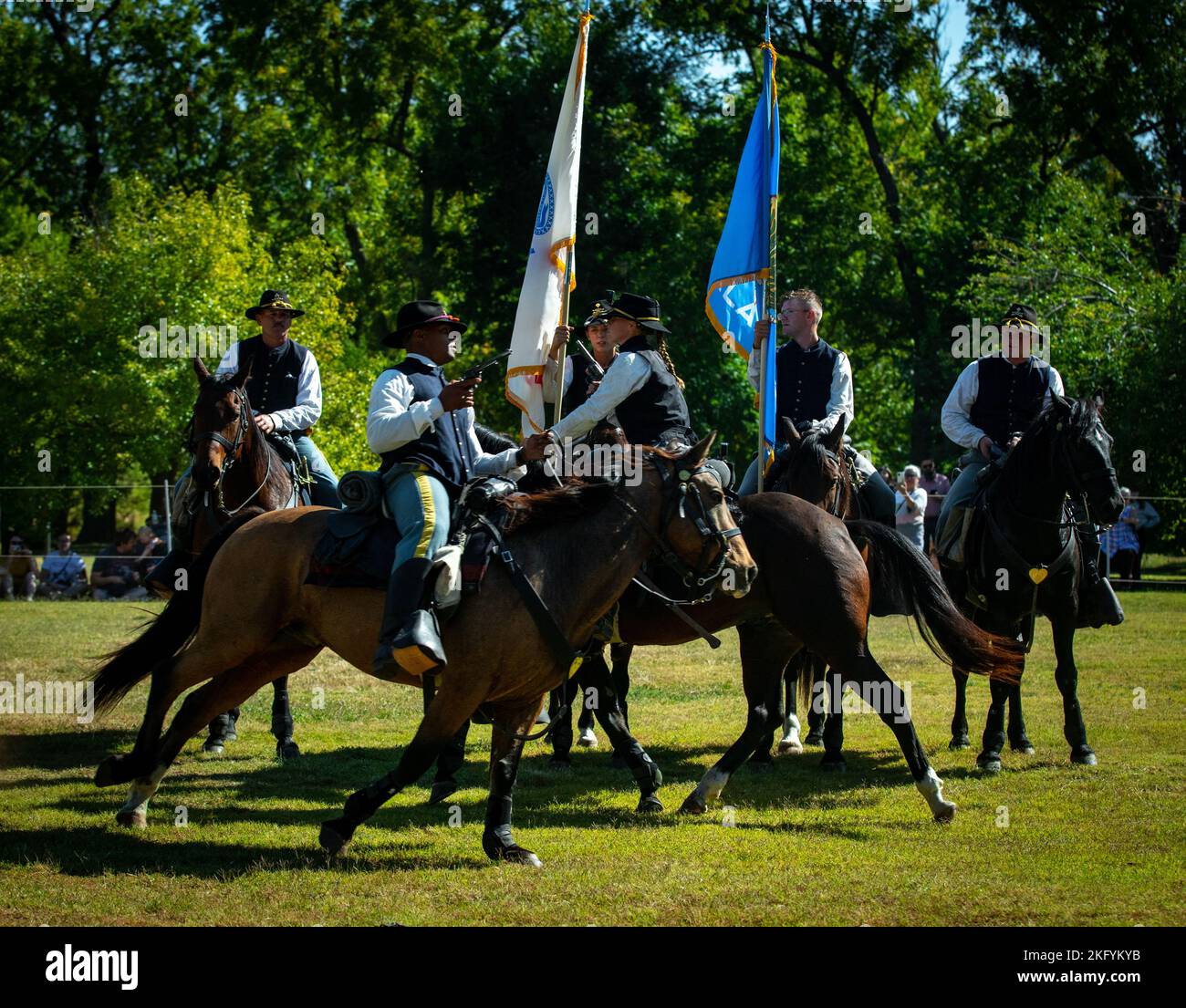 1st Infantry Division Commanding General’s Mounted Color Guard troopers ...