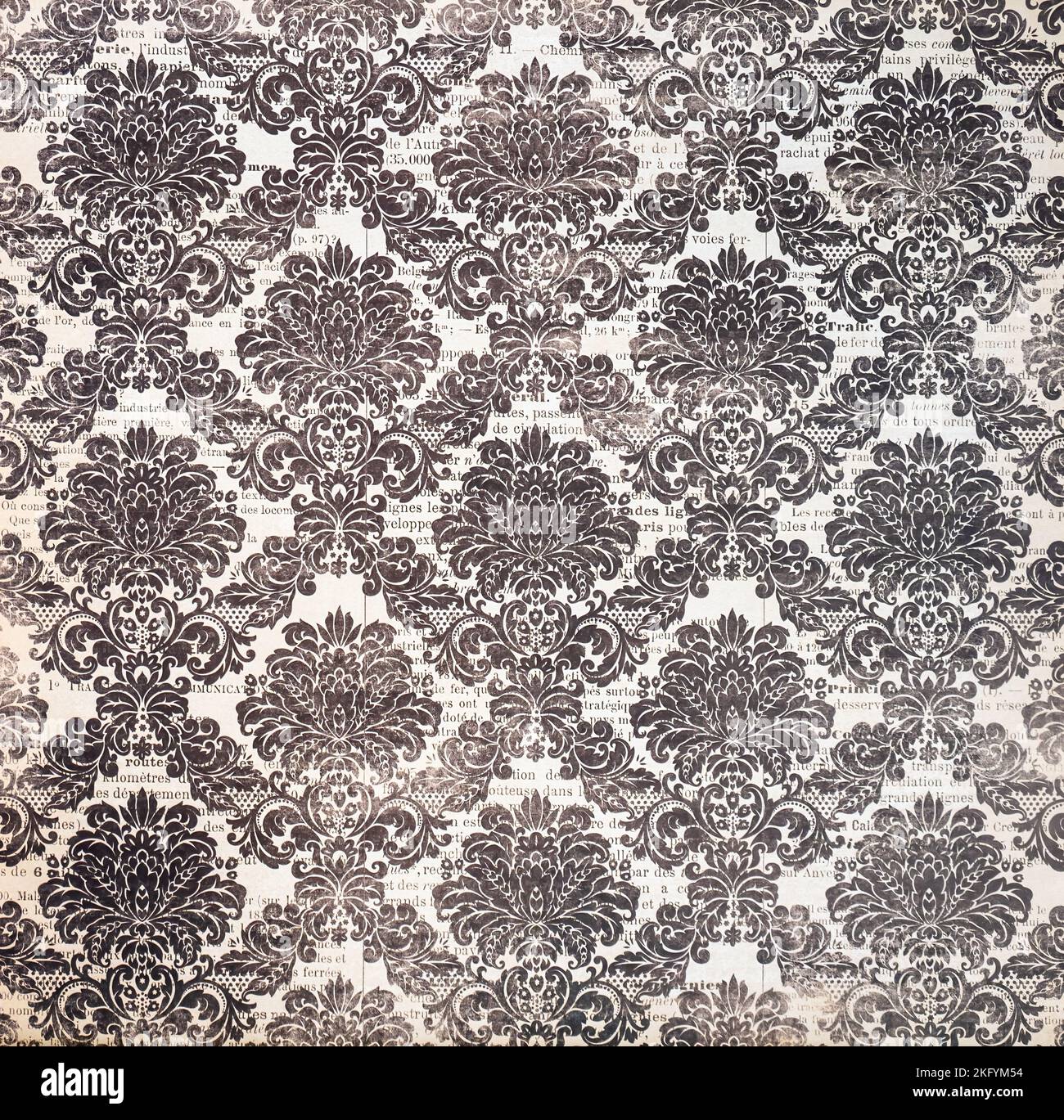 Simple repeating floral background with faded text illustration Stock ...