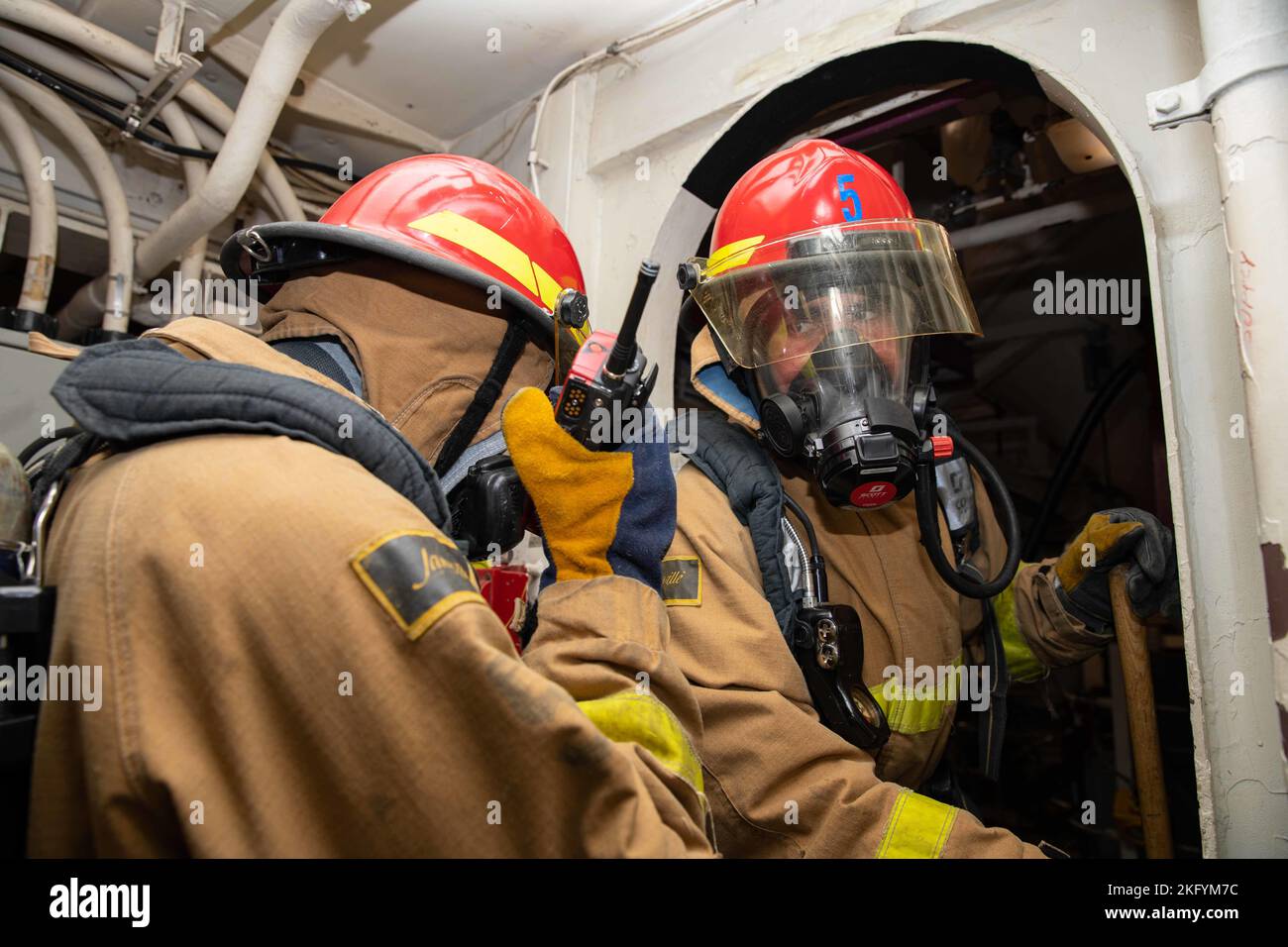 221015-N-LK647-1158 ATLANTIC OCEAN—Hull Technician Fireman Aidyn ...