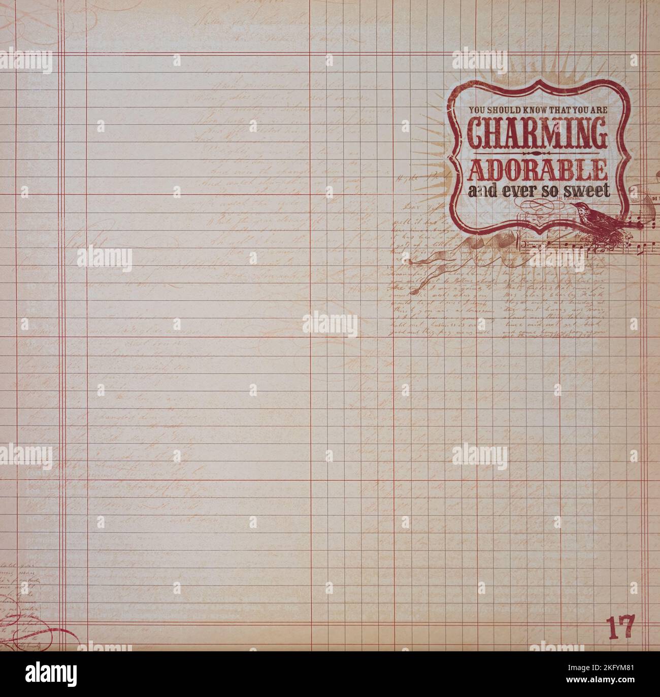 Simple notepad paper design illustration Stock Photo - Alamy