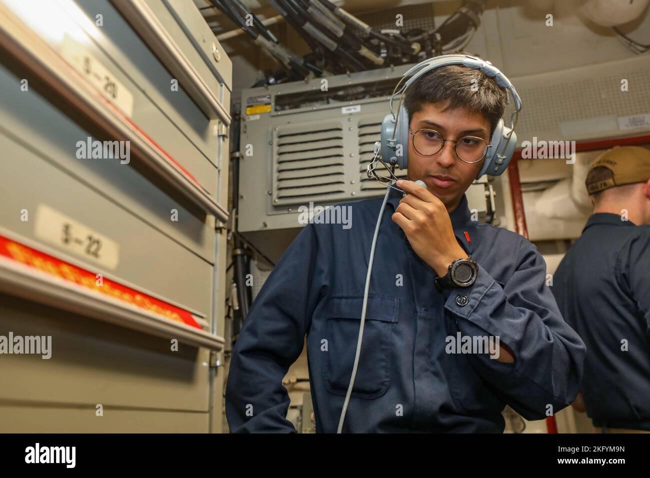 SOUTH CHINA SEA (Oct. 15, 2022) Ensign Martin Montalvo, from Houston ...