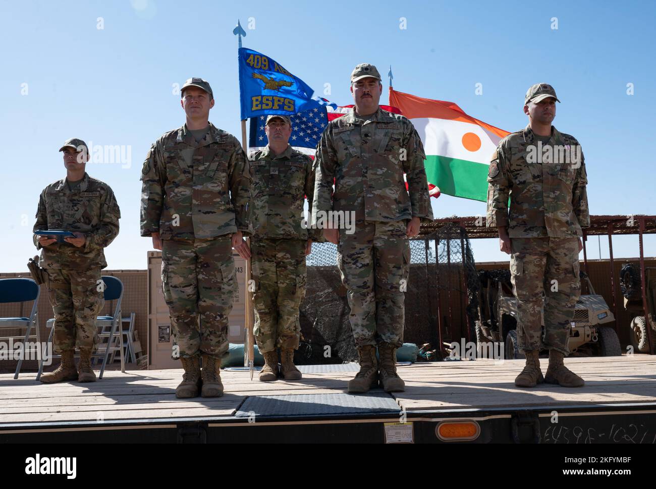 AIR BASE 201 - U.S. Air Force Col. Kevin Lee (right), 409th Air ...