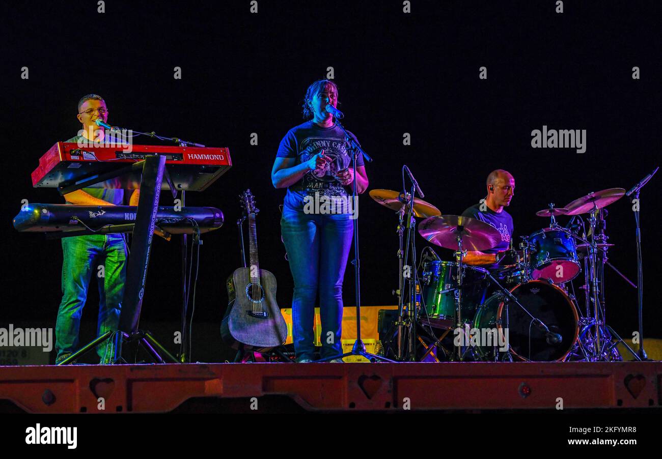 The AFCENT Band plays a set at Prince Sultan Air Base, Kingdom of Saudi ...