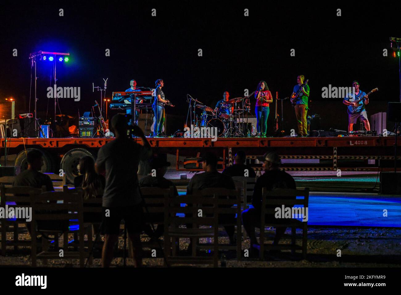 The AFCENT Band plays a set at Prince Sultan Air Base, Kingdom of Saudi ...