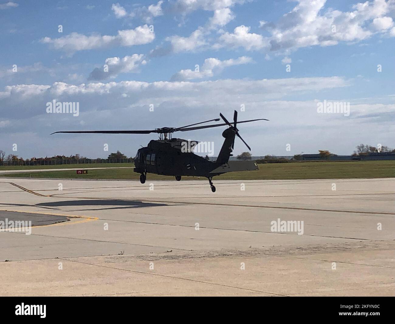 U.S. Soldiers with the 28th Expeditionary Combat Aviation Brigade host a Spouse Lift event for ...