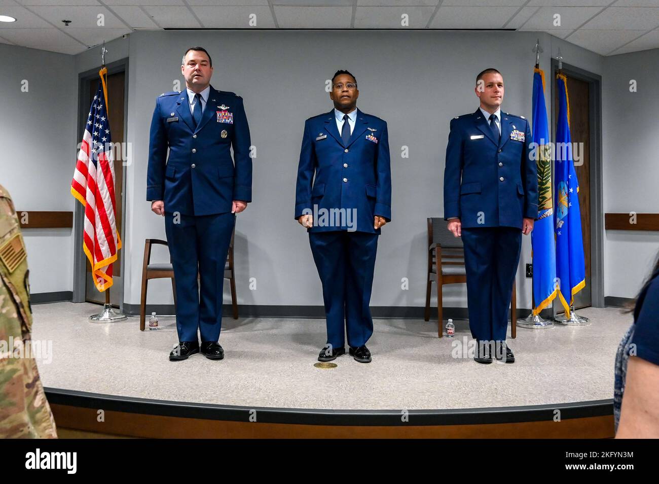 Col. Michael Parks, commander of the 507th Air Refueling Wing, stands ...