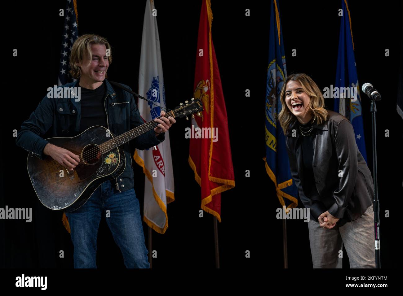 Stokes Nielson performs the Military Women’s anthem “Strength of ...