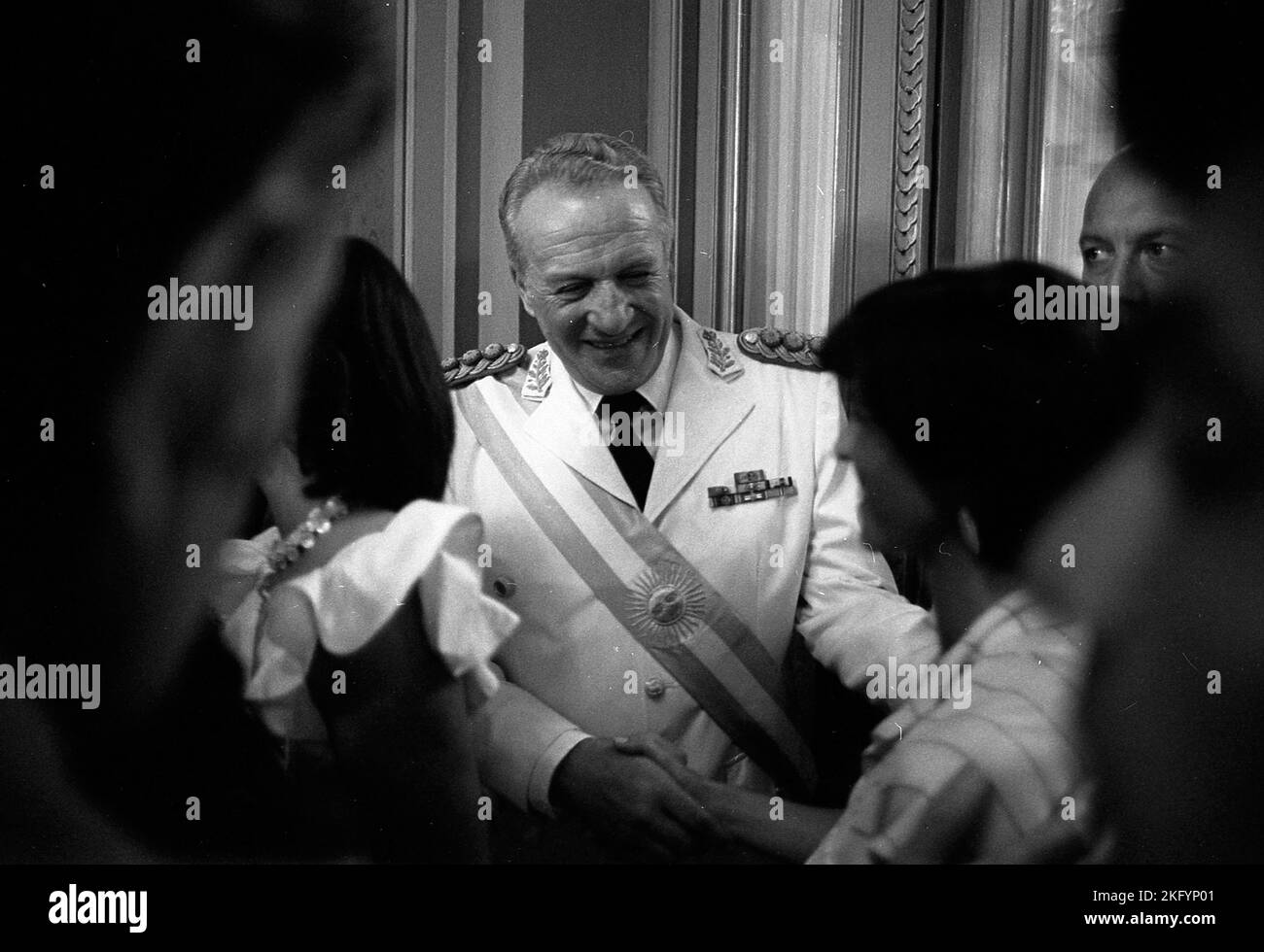 Argentine General Leopoldo Fortunato Galtieri at the Casa Rosada ...