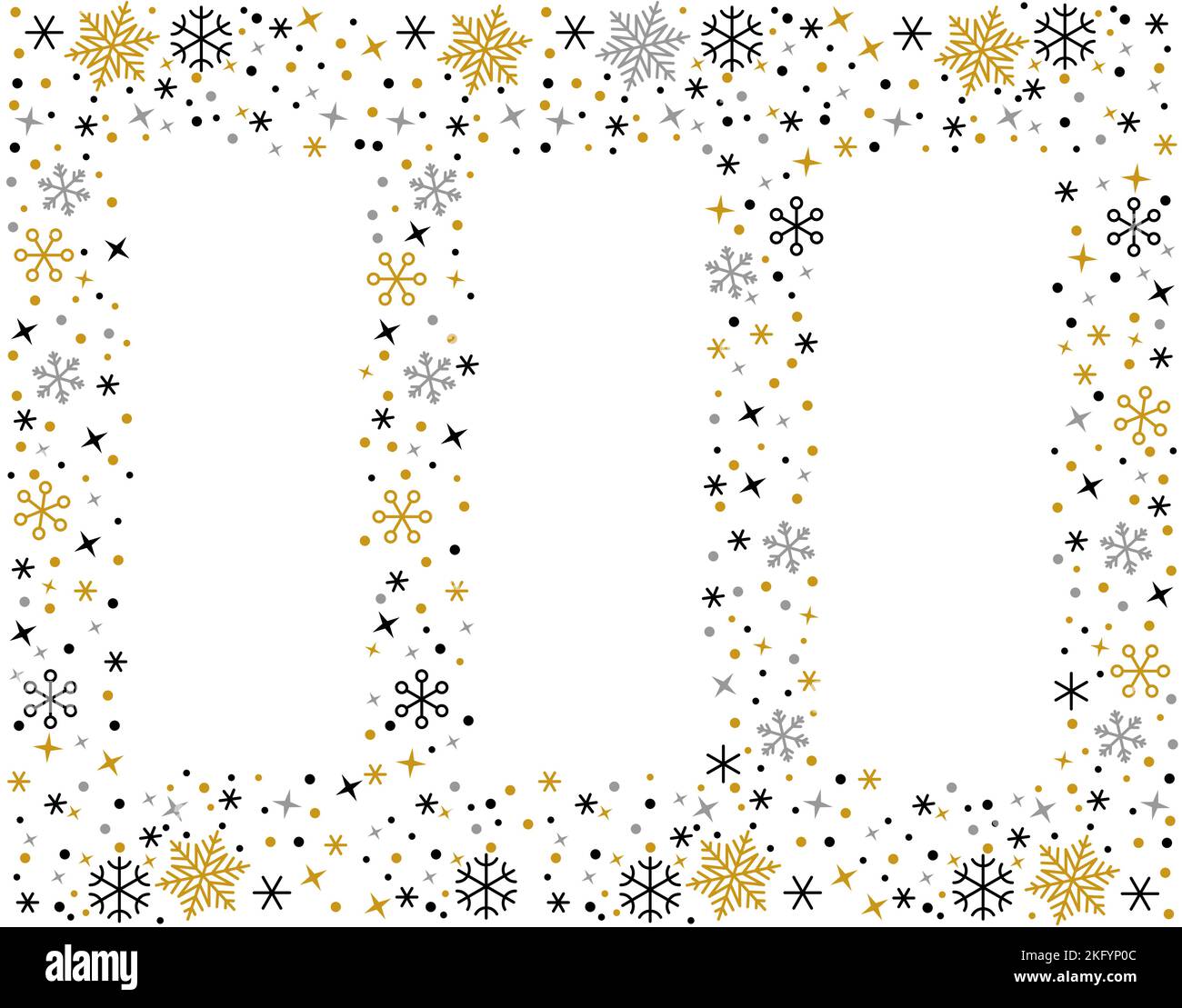 Black And White Christmas Borders For Letters