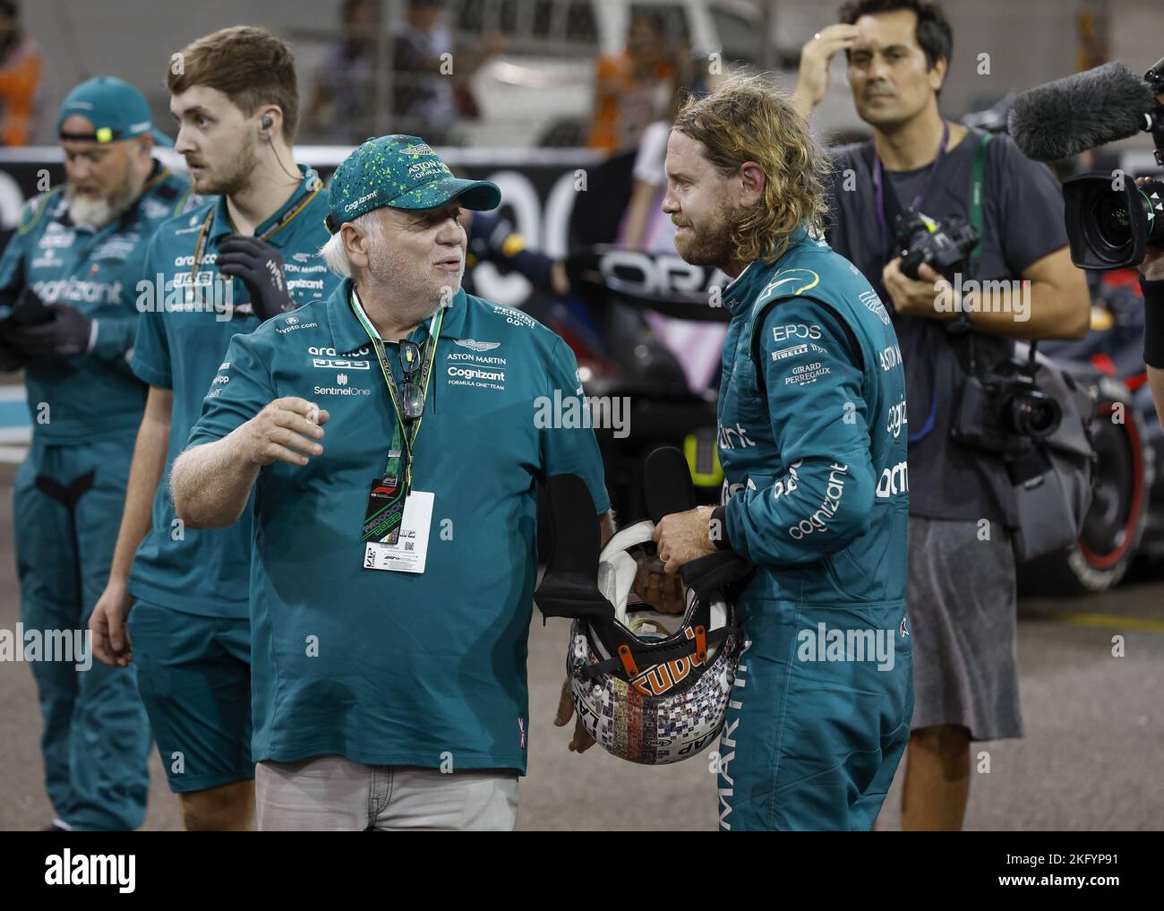 05 VETTEL Sebastian (ger), Aston Martin F1 Team AMR22, celebration with ...