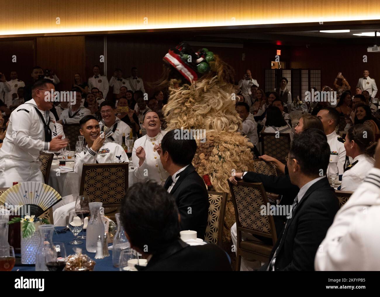 KADENA, Japan (Oct. 15, 2022) An Okinawan shisa lion dog, performed by ...