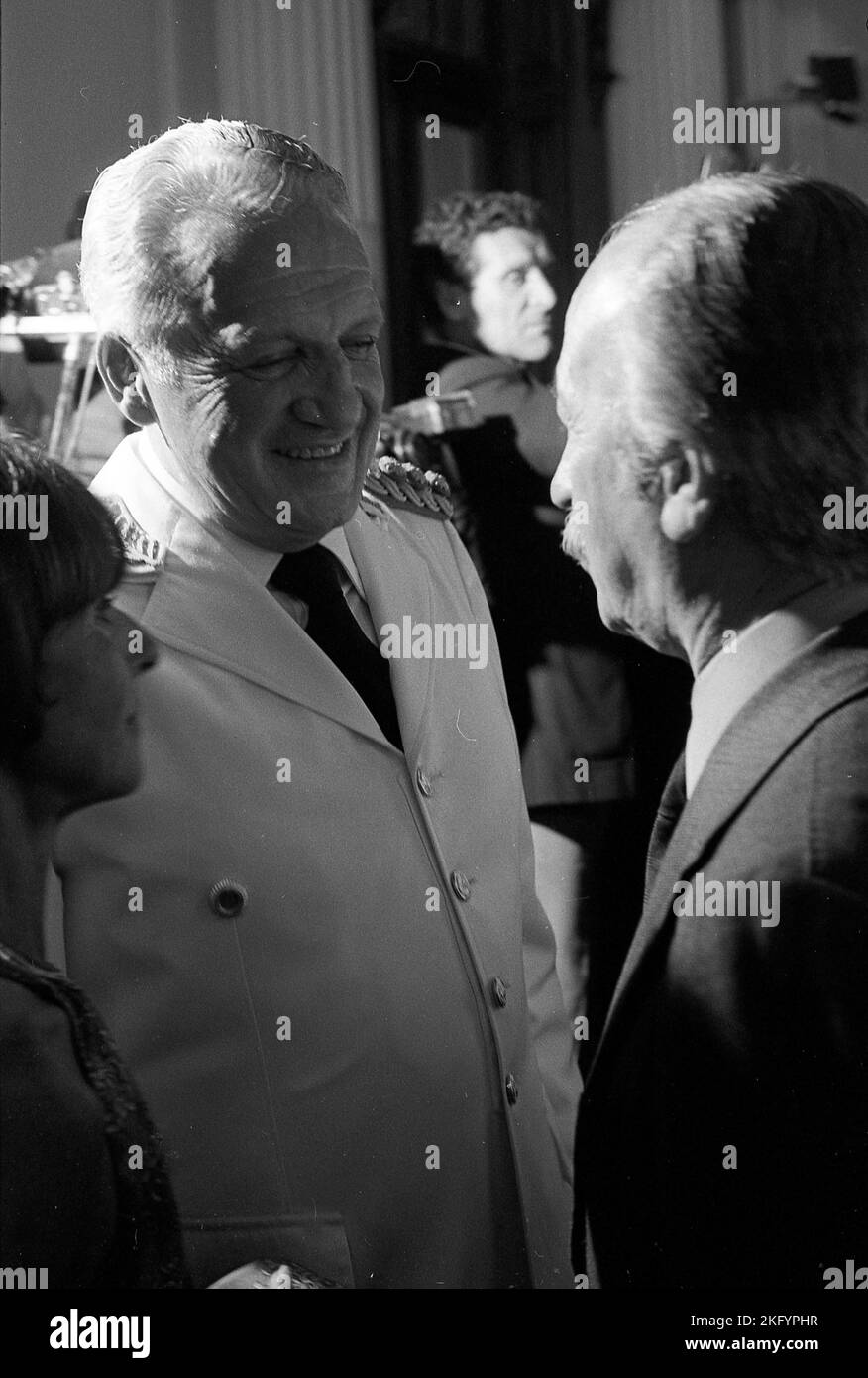 Argentine General Leopoldo Fortunato Galtieri, during his inauguration ...