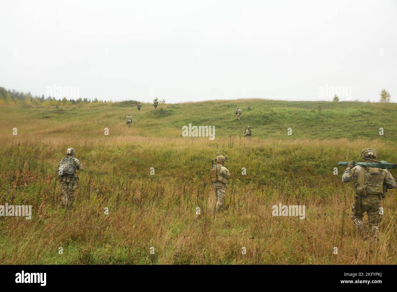 U.S. Soldiers assigned to 1st Squadron, 2nd Cavalry Regiment along with ...