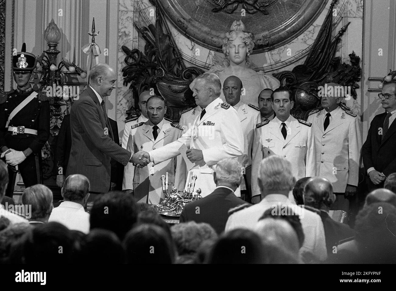 Leopoldo Fortunato Galtieri, Argentine defacto president, takes oath to ...