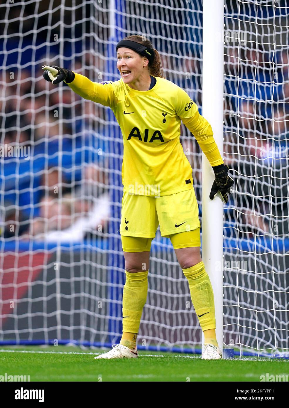 Tottenham Hotspur goalkeeper Tinja-Riikka Korpela during the Barclay ...