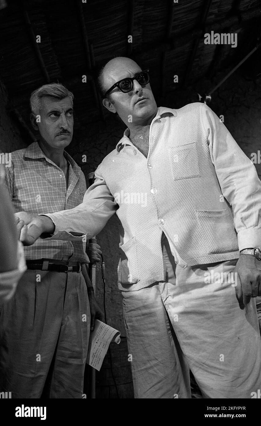 Leopoldo Torre Nilsson, Argentine filmmaker, during Martín Fierro shooting, Buenos Aires ...