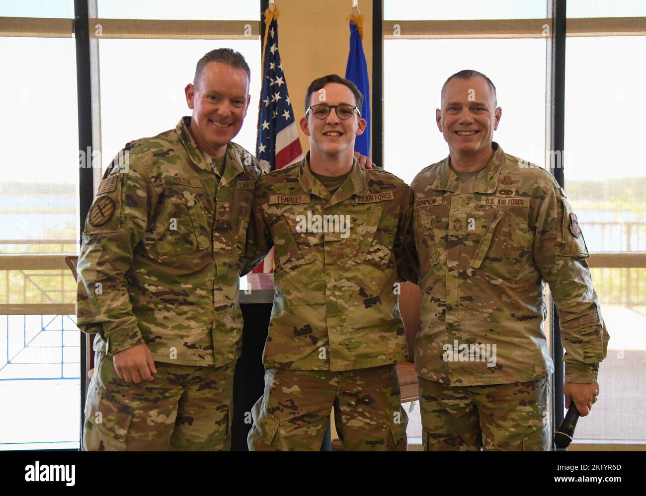 U.S. Air Force Chief Master Sgt. Cory Olson, command chief of Air Force ...