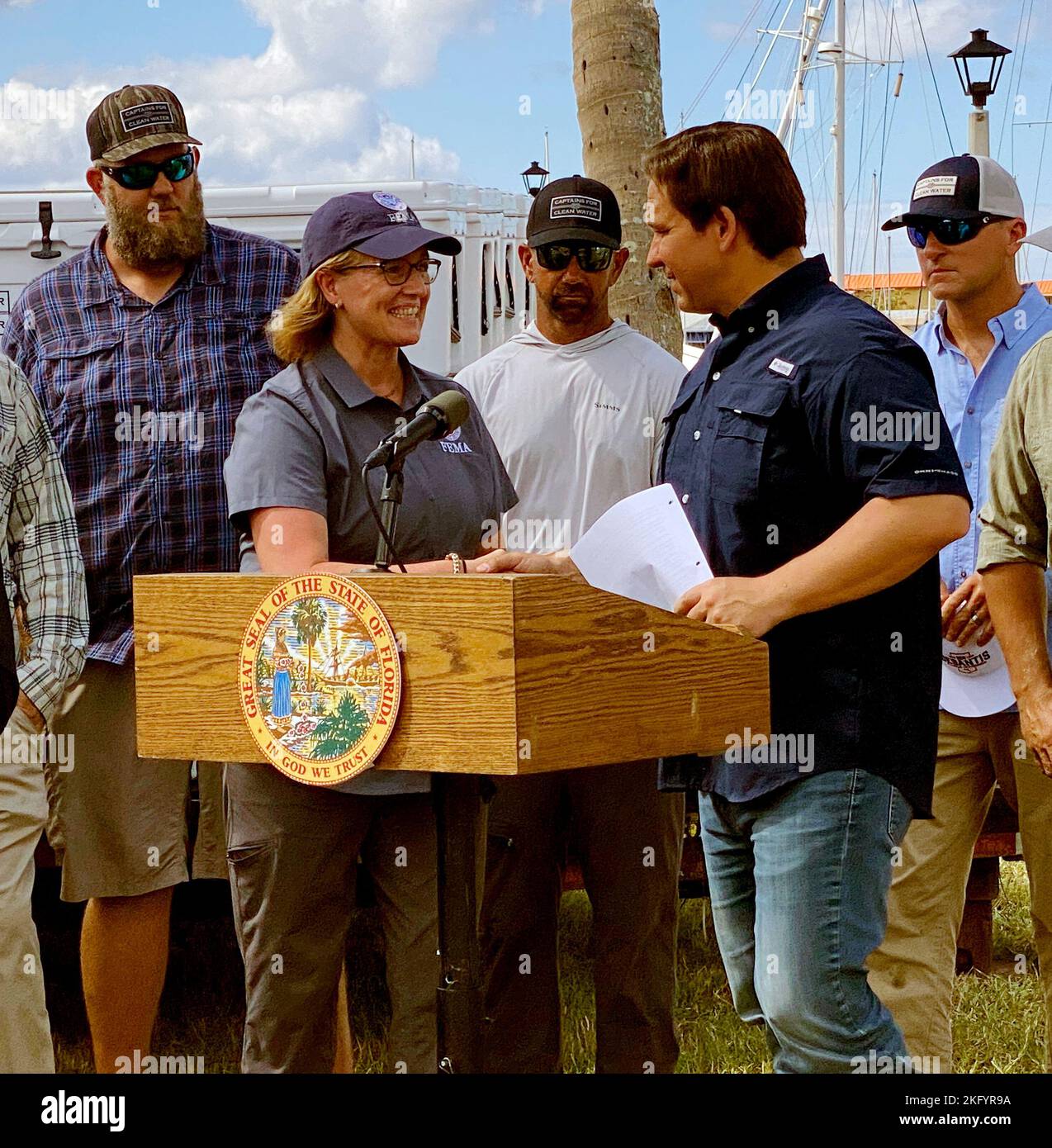 Punta Gorda, FL, USA--10/15/2022--FEMA Administrator Deanne Criswell ...