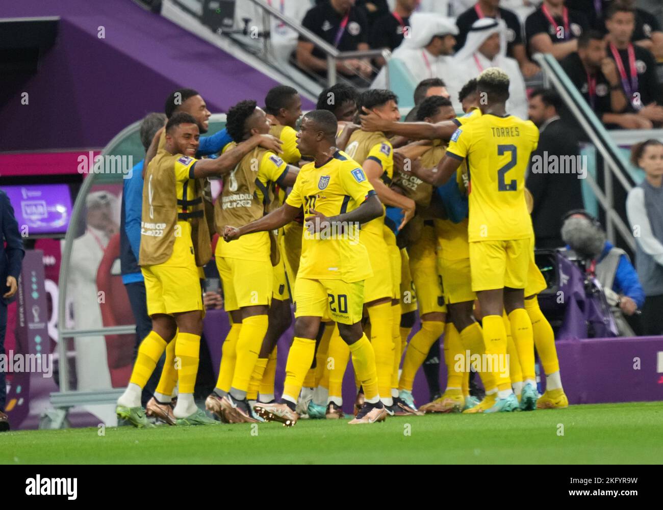 Doha -Qatar November 20, 2022, Opening of the Qatar World Cup, match ...