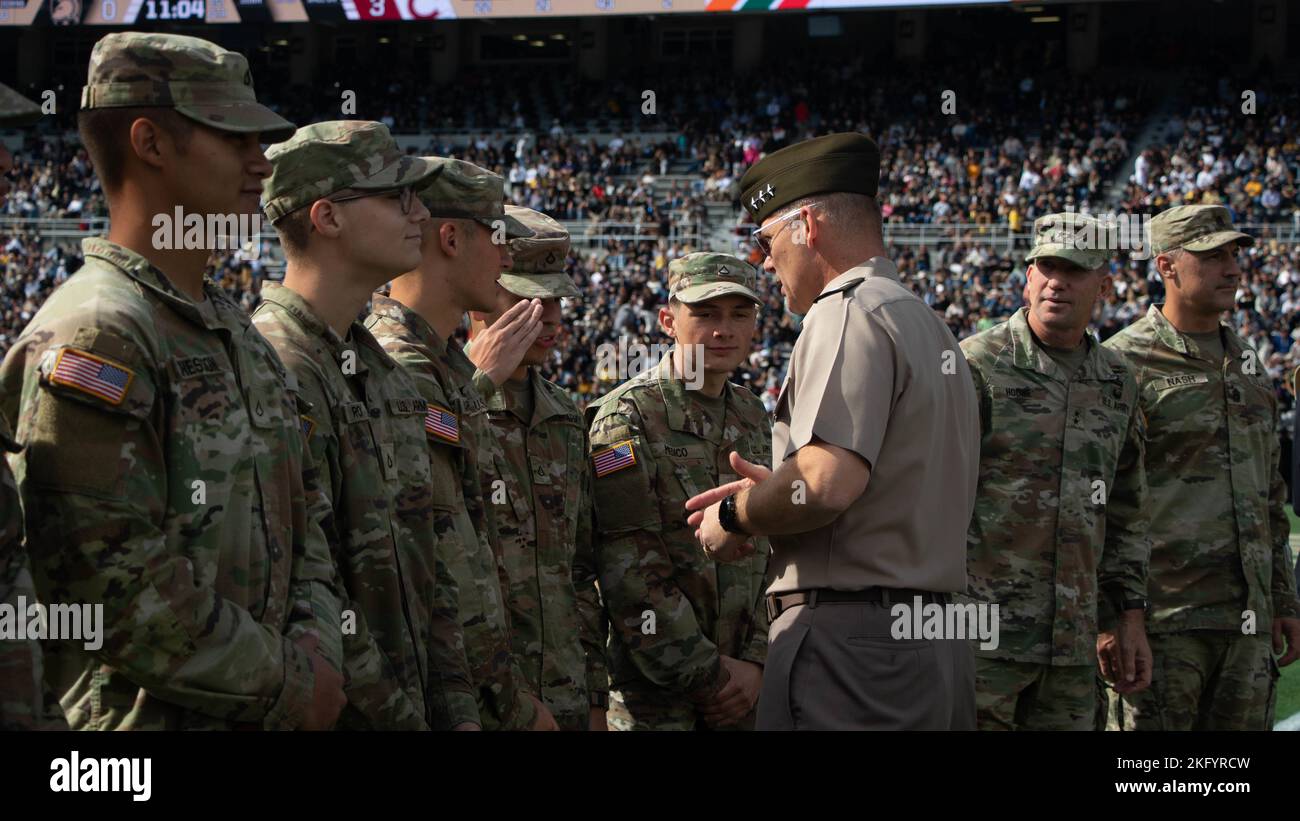 Lt. Gen. Steven W. Gilland, superintendent of the U.S. Military Academy ...