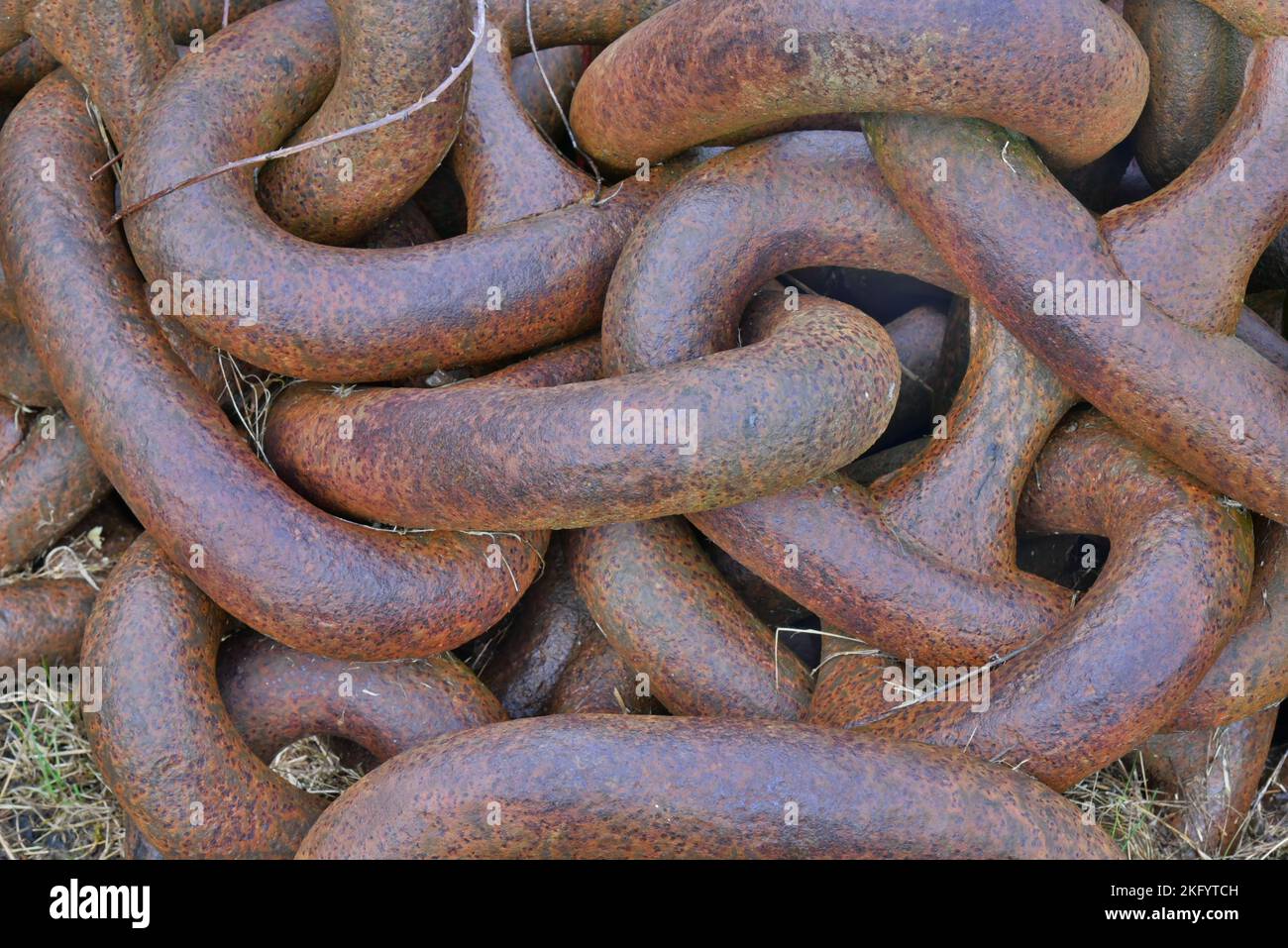 Anchor Chains, Old Shipyard, Astoria, Oregon, USA Stock Photo - Alamy