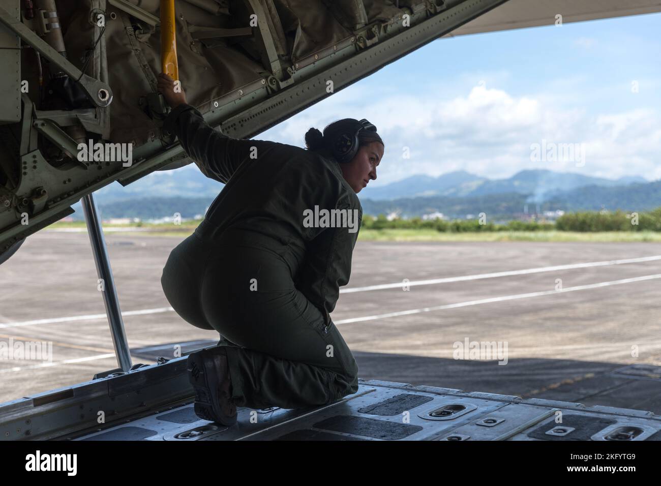 U.S. Marine Corps Cpl. Priscilla Rodrigues, a loadmaster with Marine ...