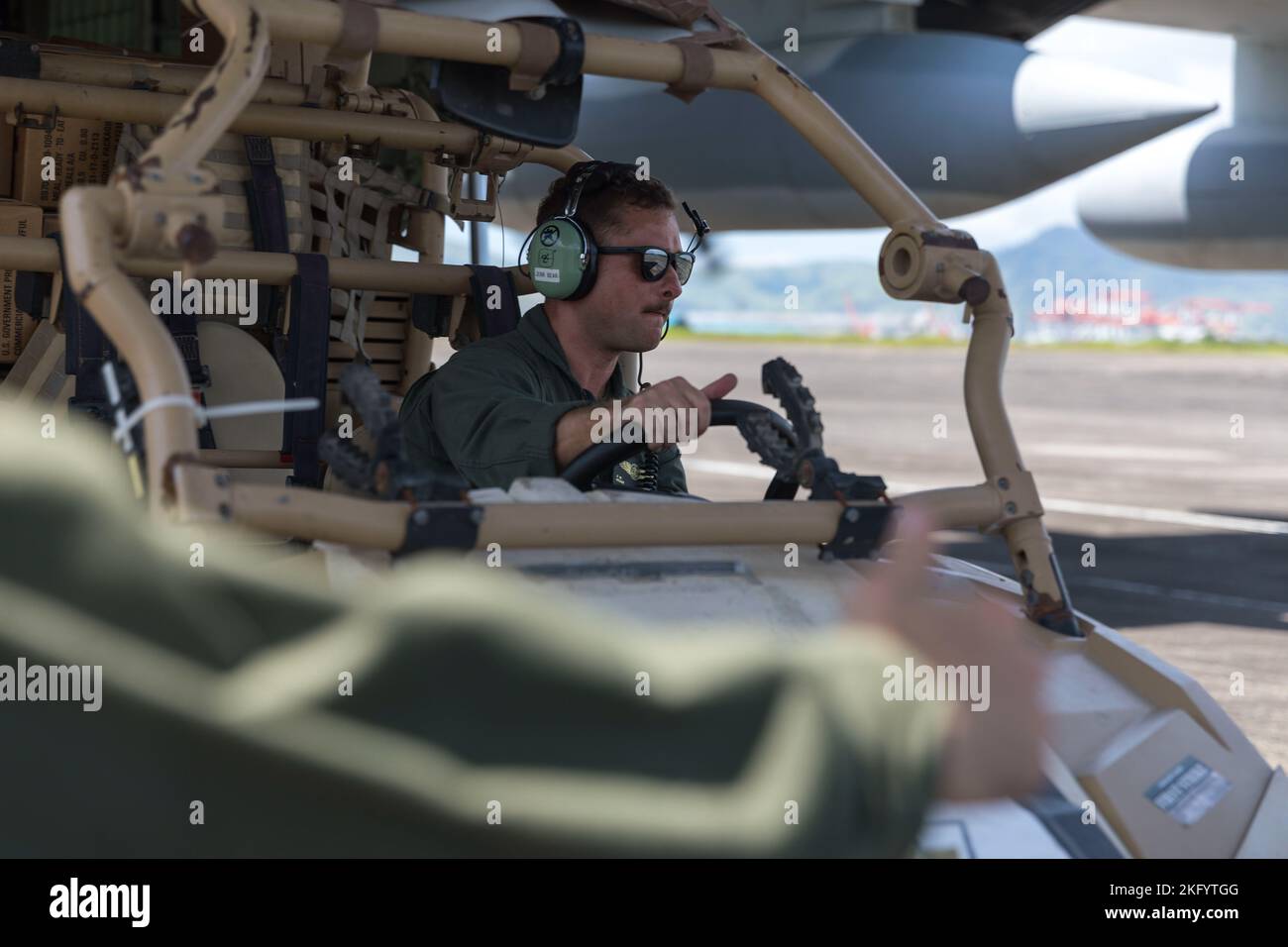 U.S. Marine Corps Gunnery Sgt. Jeremiah Gaulitz, a loadmaster with ...