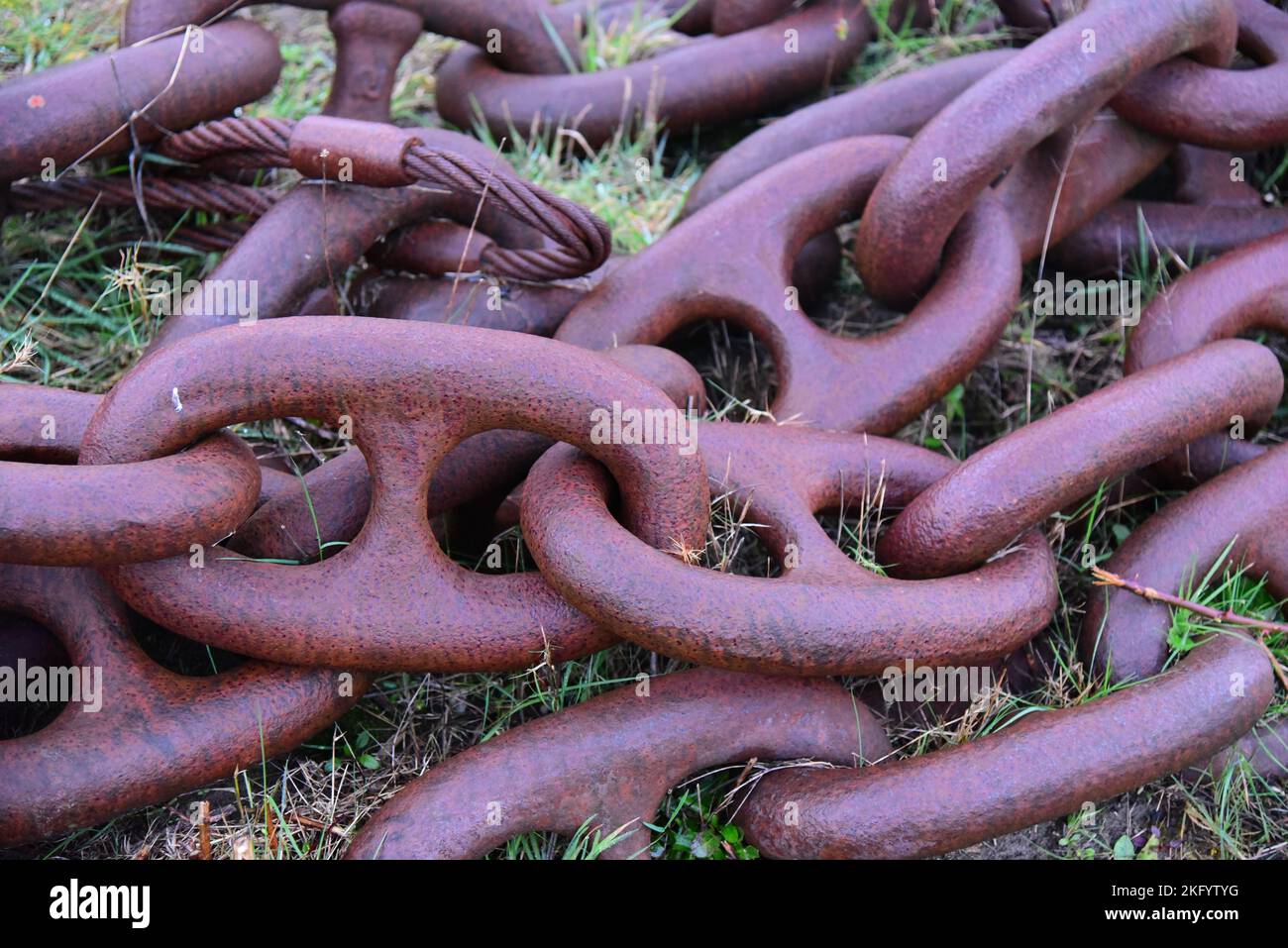 Anchor Chains, Old Shipyard, Astoria, Oregon, USA Stock Photo - Alamy