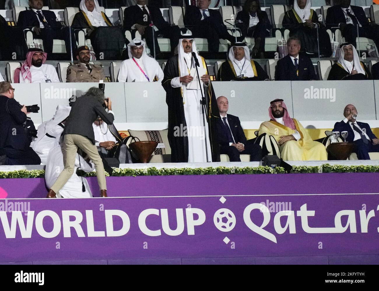 Doha -Qatar November 20, 2022, Opening of the Qatar World Cup, match ...
