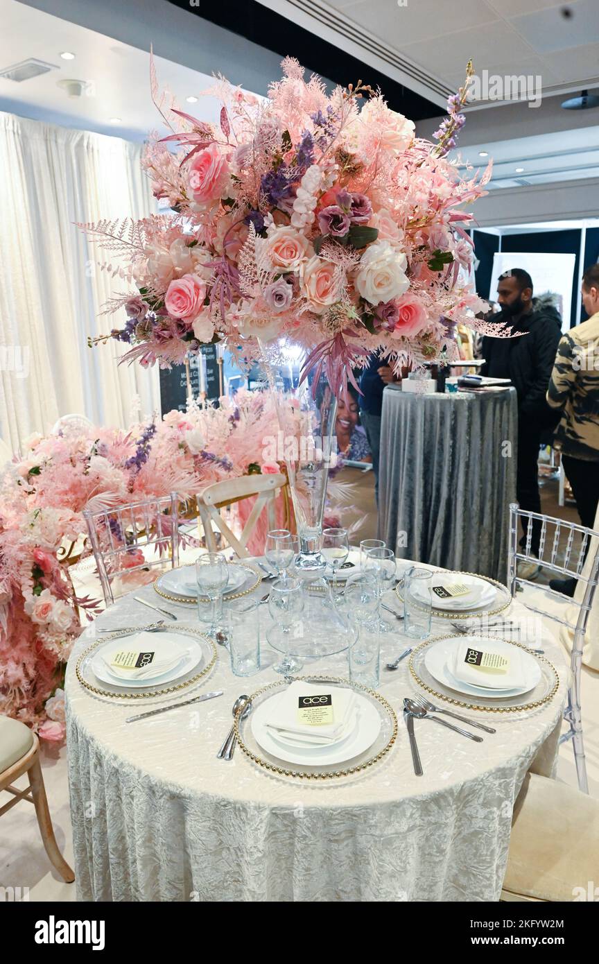 London, UK. 20th Nov, 2022. Stalls exhibitation at India Fashion Week ...