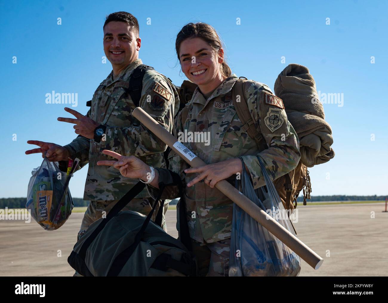 U.S. Air Force Major Jessica Watts (right), 77th Fighter Generation ...