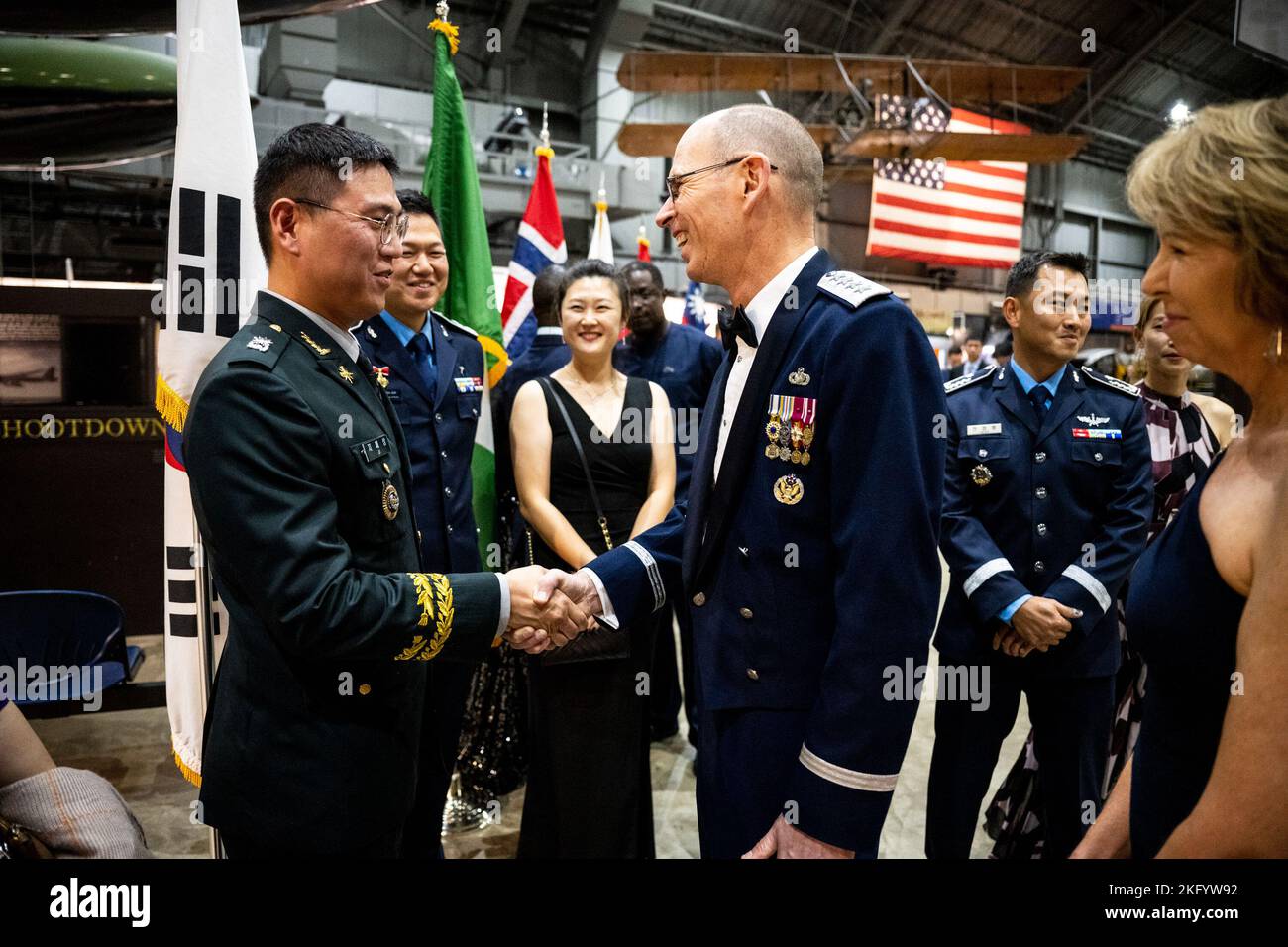 Gen. Duke Richardson (center right), Air Force Materiel Command ...