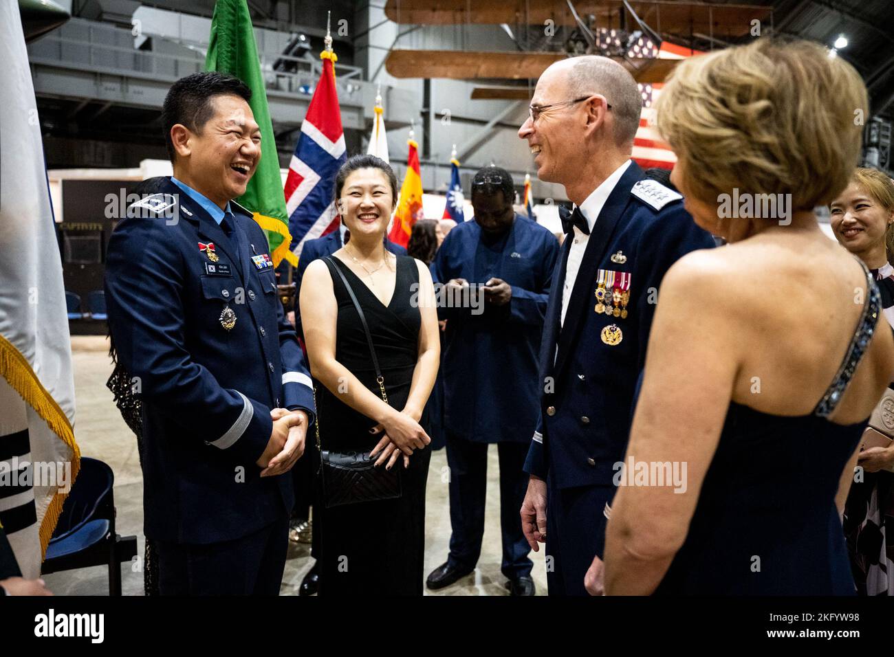 Gen. Duke Richardson (center right), Air Force Materiel Command ...
