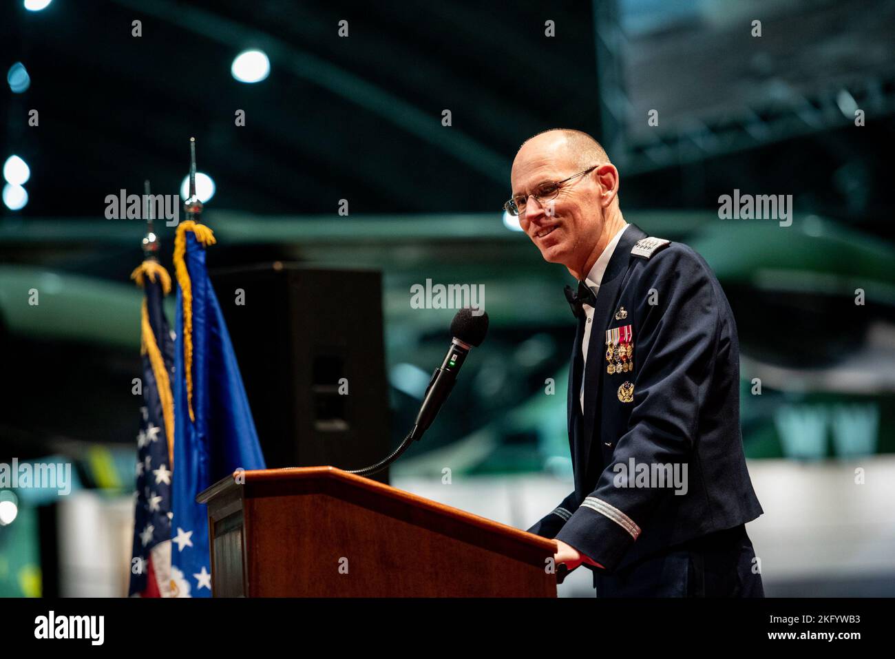 Gen. Duke Richardson, Air Force Materiel Command commander, delivers ...