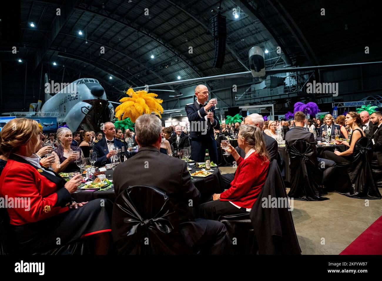 Gen. Duke Richardson, Air Force Materiel Command commander, leads a ...