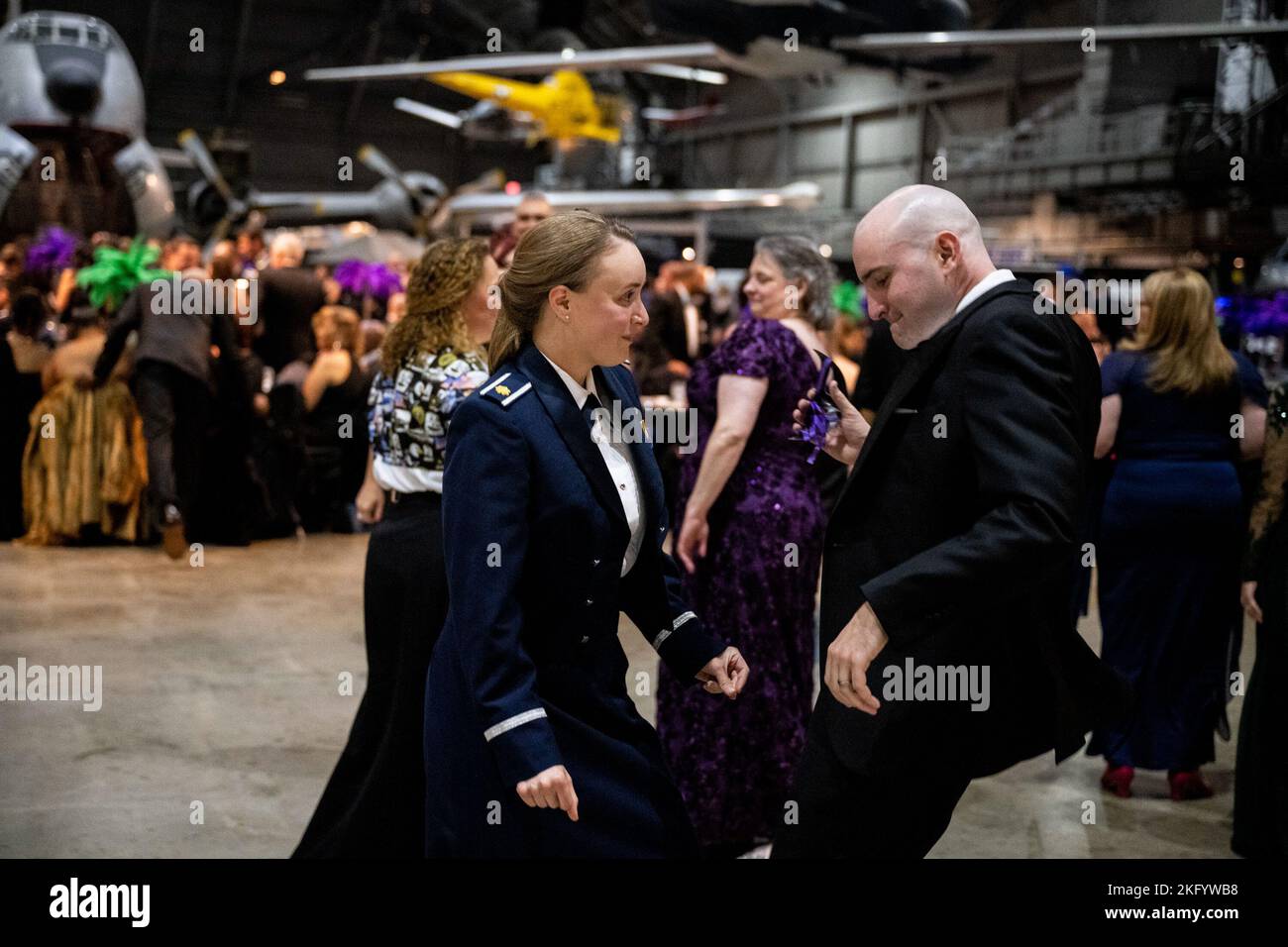 Attendees dance Oct. 15 during the Air Force Materiel Command ...