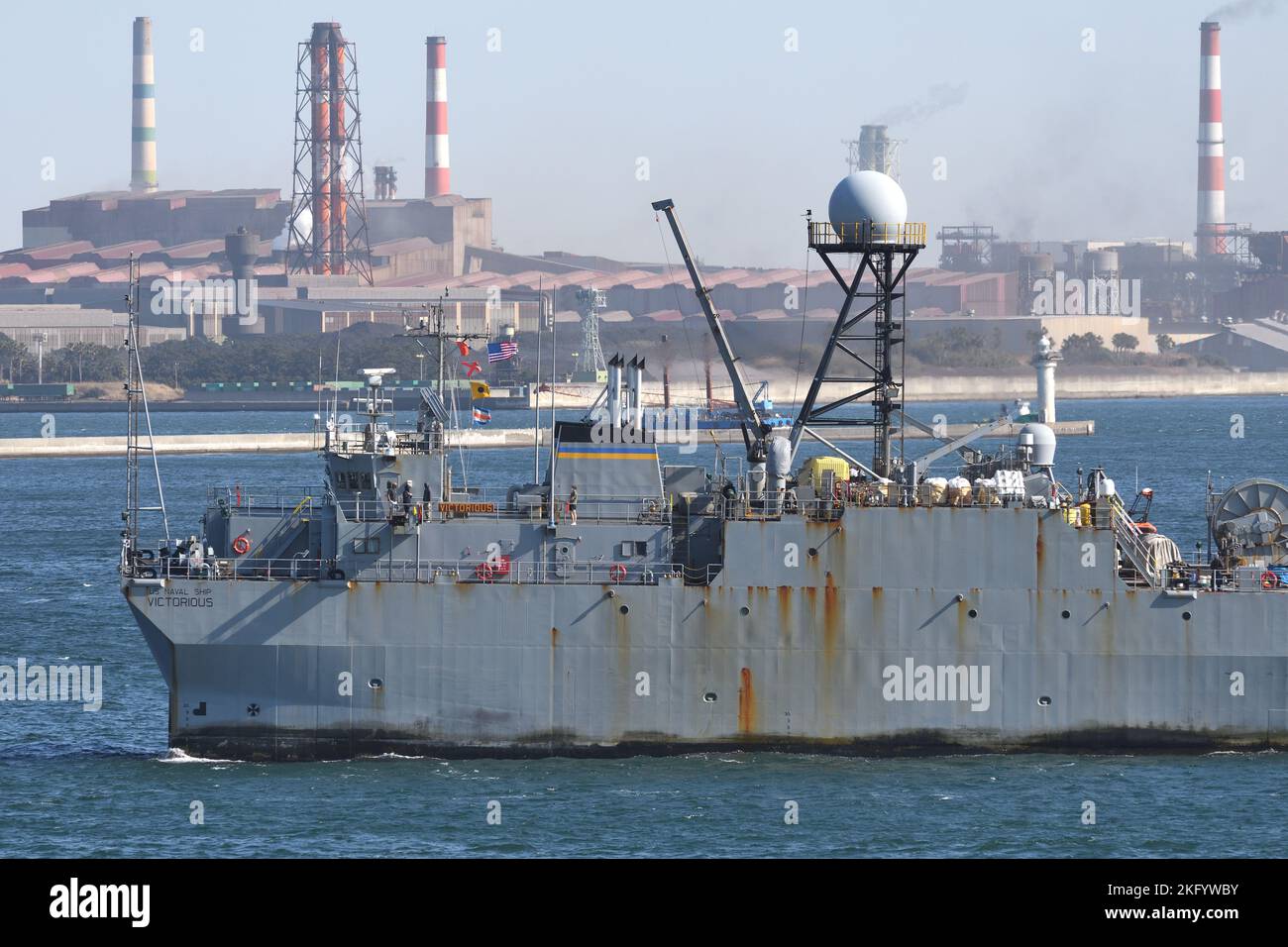 Kanagawa Prefecture, Japan - February 23, 2021: United States Navy USNS ...