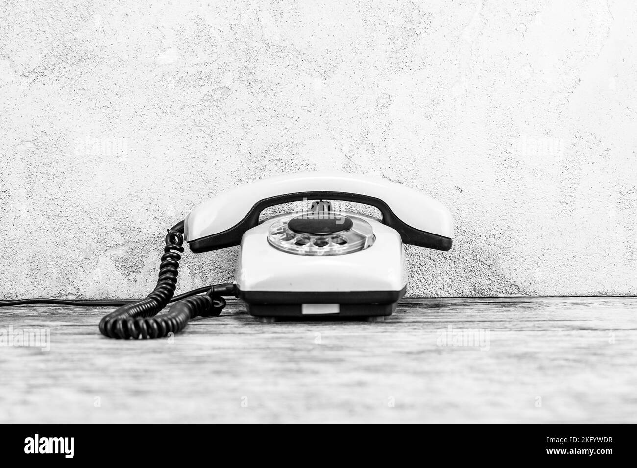 Rotary phone cord Black and White Stock Photos & Images - Alamy