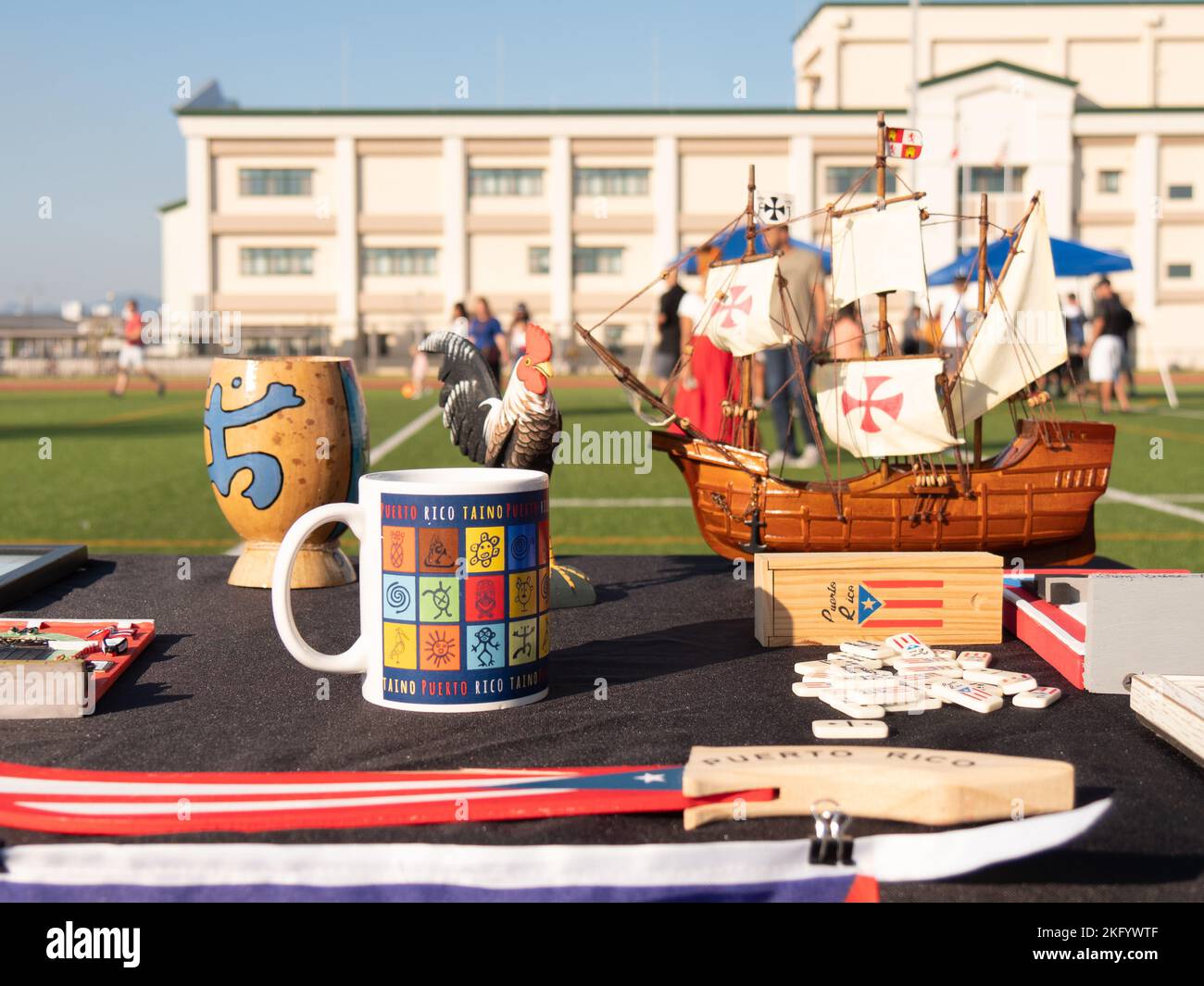 A set of items are displayed during the Marine Corps Air Station ...