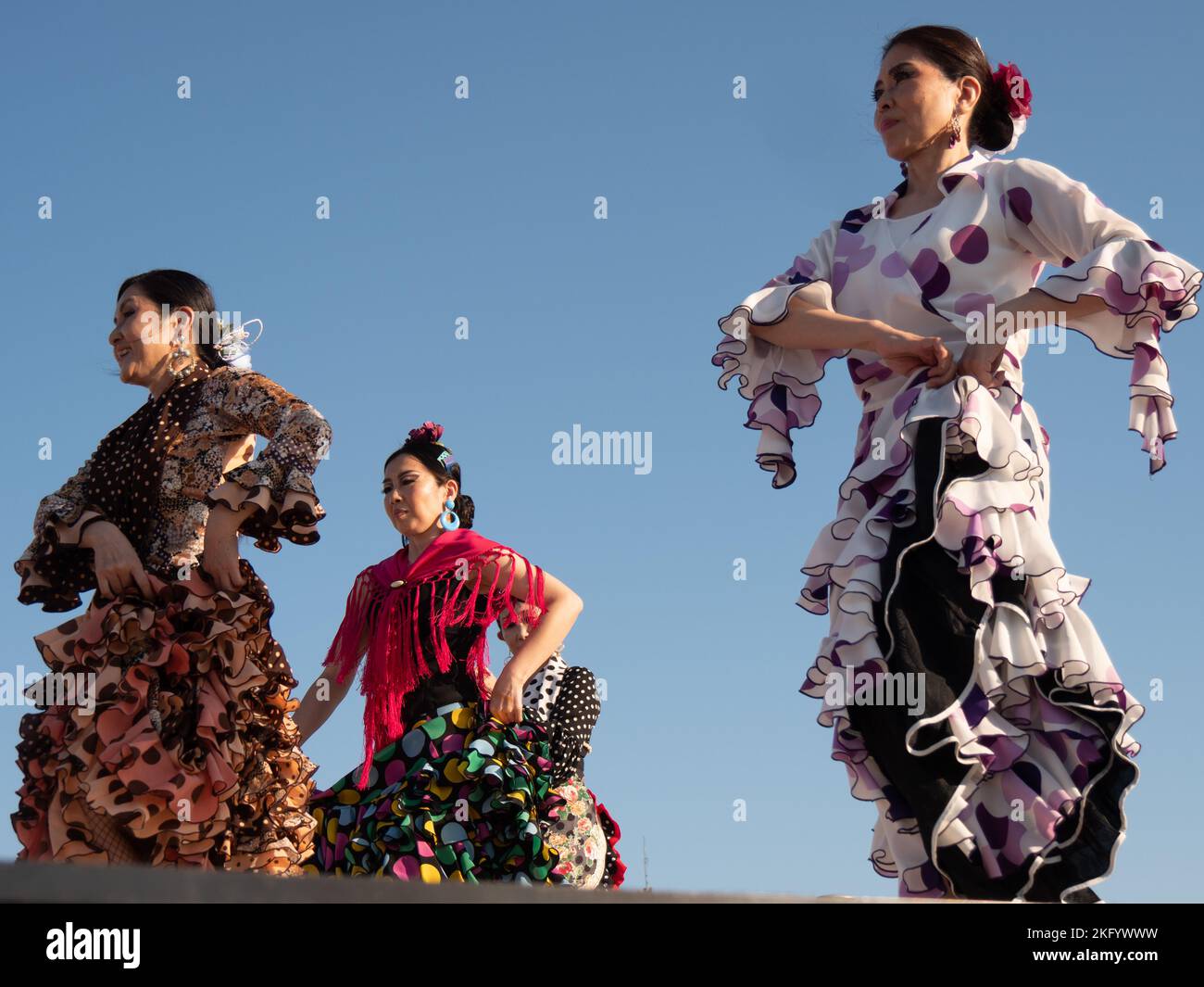 Performers dance to flamenco, a Spanish dance, during the Marine Corps ...