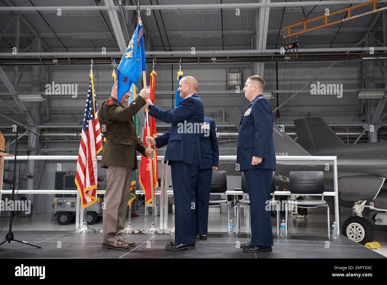 Col. David Shevchik, the outgoing commander of the Vermont Air National ...