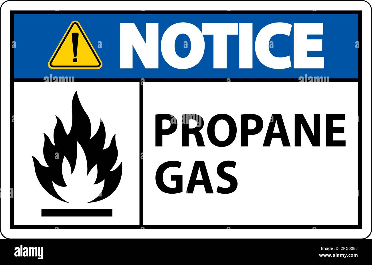 Symbol Propane Notice Label, Propane Gas Sign Stock Vector Image & Art ...